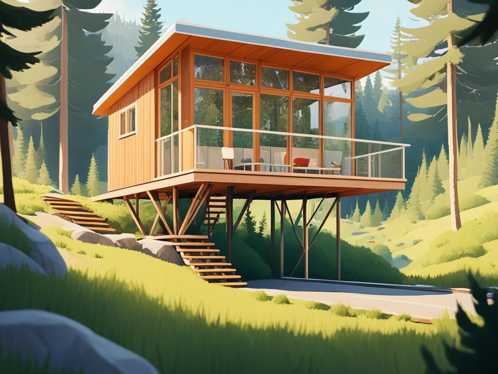 Tiny House on Stilts: hovering tiny homes